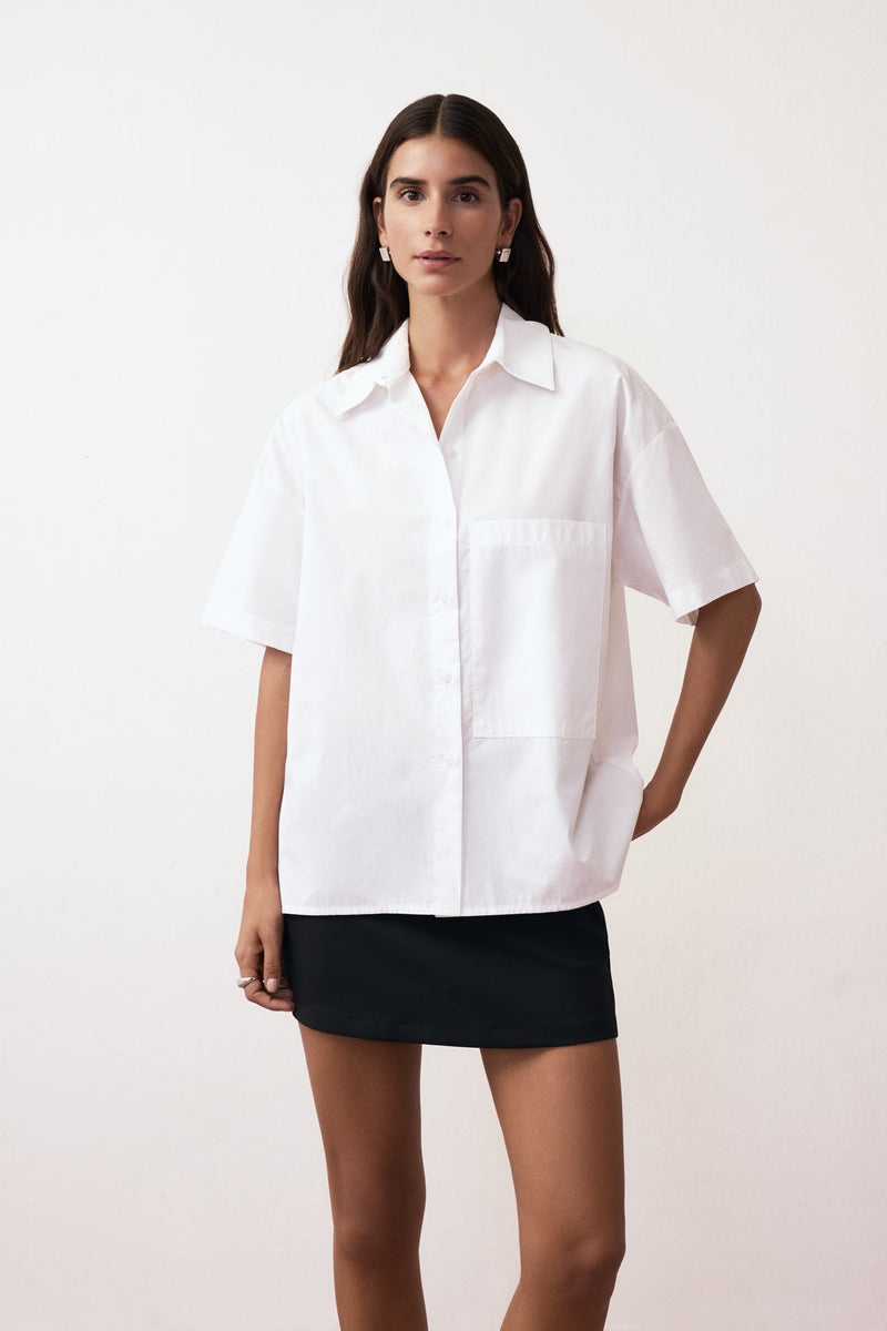 LUCE OVERSIZE WHITE SHIRT Sale price 1,750.00 TL Regular price 3,500.00 TL